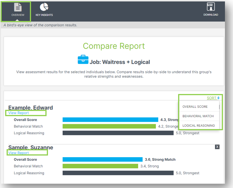 Building Group Reports – Harver-Outmatch Help Center